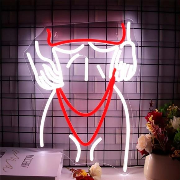 Urban Outfitters | Wall Decor | Woman Sexy Body Bikini Neon Led Bright ...